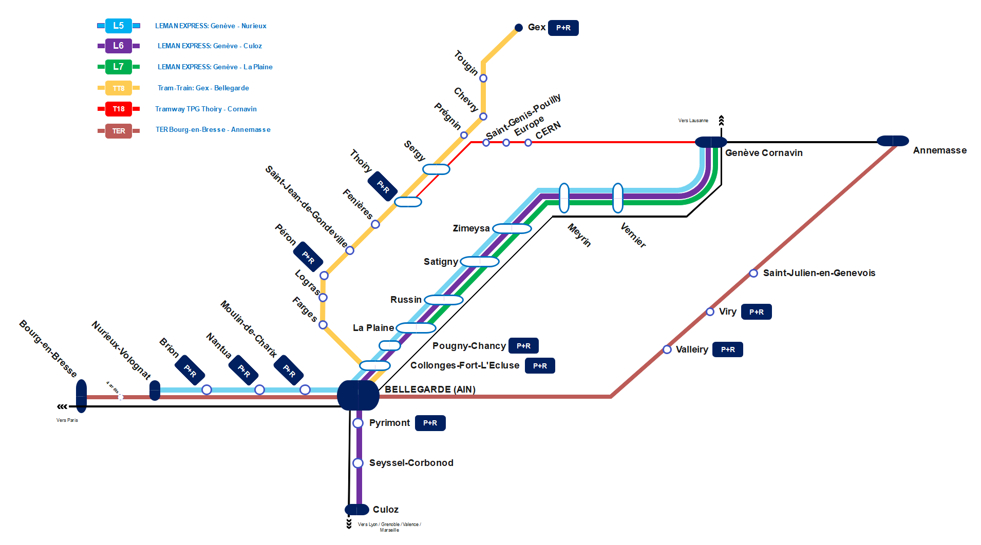 Douze communes demandent l'extension du Léman Express - Alprail